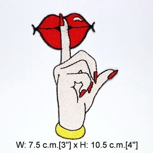 Accessories | Finger Patch Iron On Patches Lips Hand Symbols Diy | Poshmark